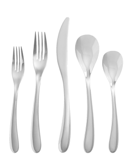 Nambe Cortina 5-Piece Flatware Set | Neiman Marcus