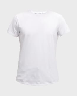 FRAME Men's Heavyweight Cotton Crewneck Classic Fit T-Shirt | Neiman Marcus