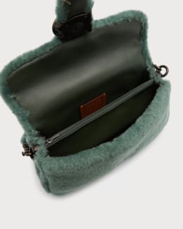 Coach Pillow Madison 18 Quilted Shearling Shoulder Bag | Neiman Marcus