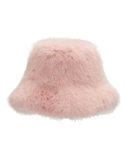 Surell Accessories Eyelash Faux Fur Bucket Hat | Neiman Marcus