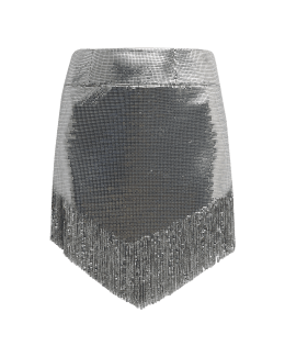 Rabanne Mirrored Sequin Chainmail Mini Skirt | Neiman Marcus