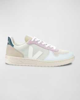 VEJA V-10 Colorblock Low-Top Sneakers | Neiman Marcus