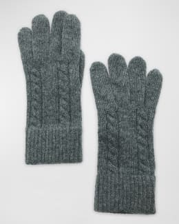 Portolano Cashmere-Lined Napa Leather Gloves | Neiman Marcus