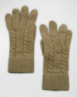 Portolano Cashmere-Lined Napa Leather Gloves | Neiman Marcus