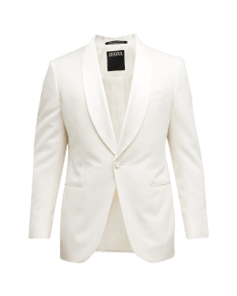 Brioni Men's Solid Wool Dinner Jacket | Neiman Marcus