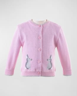 Rachel Riley Girl's Intarsia-Knit Bunny Cardigan, Size 1M-24M | Neiman ...