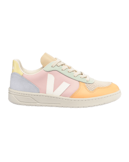 VEJA V-10 Colorblock Low-Top Sneakers | Neiman Marcus