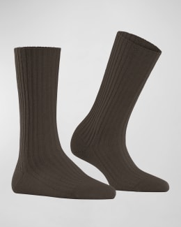 Stems Ribbed Cashmere-Blend Crew Socks 3-Pack | Neiman Marcus