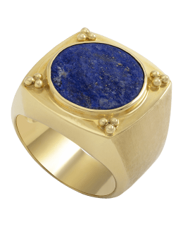 Jorge Adeler Men's 18K Yellow Gold Sikhote-Alin Ring | Neiman Marcus