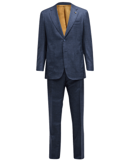 Stefano Ricci Men's Two-Piece Solid Wool Suit | Neiman Marcus