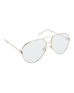 Gucci Gradient Metal & Acetate Aviator Sunglasses | Neiman Marcus