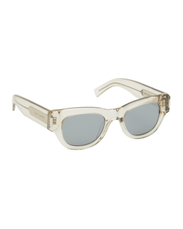 Versace Logo Acetate Cat-Eye Sunglasses | Neiman Marcus