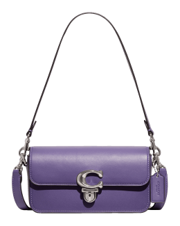 Coach Studio Flap Patent Leather Shoulder Bag | Neiman Marcus
