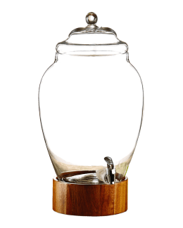 Fifth Avenue Madison Optic Glass Beverage Dispenser | Neiman Marcus