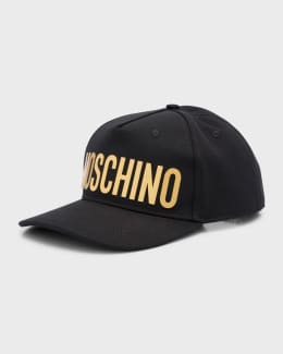 Moschino Men's Cappello Flat Brim Logo Baseball Cap | Neiman Marcus