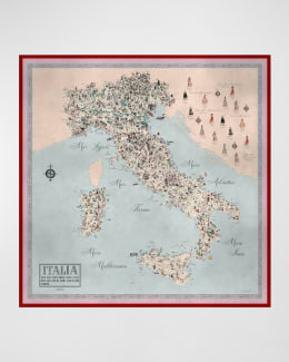 Rani Arabella Roma Cashmere-Blend Scarf | Neiman Marcus