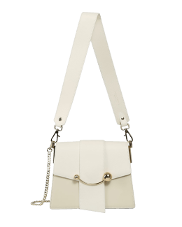 STRATHBERRY Box Crescent Leather Shoulder Bag | Neiman Marcus