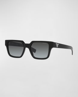 Prada Men's Square Acetate Sunglasses | Neiman Marcus