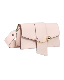 STRATHBERRY Box Crescent Leather Shoulder Bag | Neiman Marcus