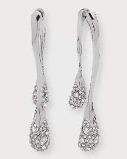 Alexis Bittar Twisted Metallic Leather Clutch Bag | Neiman Marcus
