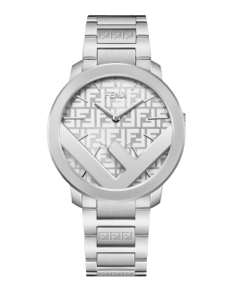 Fendi Men's F Is Fendi IP Yellow Gold Bracelet Watch, 41mm | Neiman Marcus