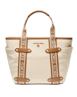 MICHAEL Michael Kors Small Logo Canvas Tote Bag | Neiman Marcus