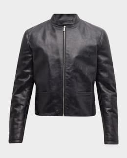 Stefano Ricci Men's Leather Field Jacket | Neiman Marcus