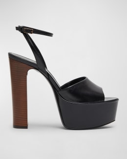 Prada Quilted Leather Ankle-Strap Platform Sandals | Neiman Marcus