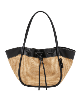 Givenchy Small Plage Voyou Raffia Basket Tote Bag | Neiman Marcus
