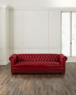 Old Hickory Tannery Esti Leather Tufted Chesterfield Sofa, 93" | Neiman ...