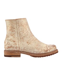 Frye Veronica Leather Zip Booties | Neiman Marcus