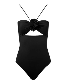 MAYGEL CORONEL Cefeida Halter One-Piece Swimsuit | Neiman Marcus