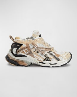 Balenciaga Men's Multicolor Mesh Runner Sneakers | Neiman Marcus