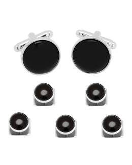 Cufflinks Inc. Men's Black Onyx Cufflink 5-Stud Set | Neiman Marcus