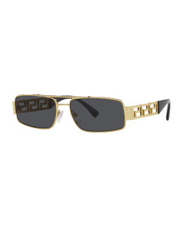 Versace Men's Greca Rectangle Sunglasses | Neiman Marcus