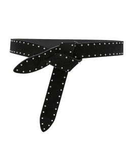 Isabel Marant Brindi Studded Leather Pull-Through Belt | Neiman Marcus