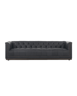 Hooker Furniture Chester Button-Tufted Leather Sofa - 95" | Neiman Marcus