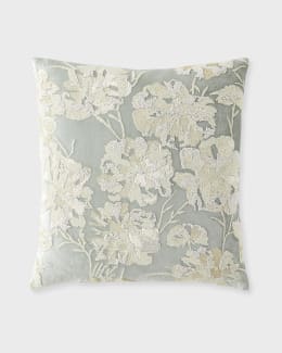 Callisto Home Monte Beaded Squares Decorative Pillow, 14" x 24 ...