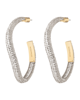 DEMARSON Mini Calypso Curve Hoop Earrings | Neiman Marcus