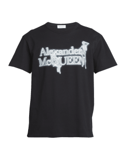 Balmain Men's Logo Crew T-Shirt | Neiman Marcus