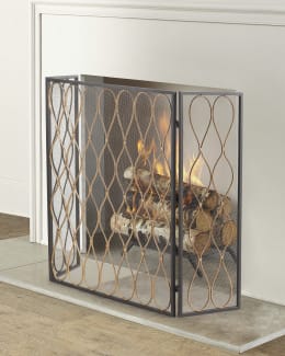 Gate 3-Panel Fire Screen | Neiman Marcus