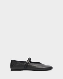 THE ROW Sheer Sock Nylon Flats | Neiman Marcus