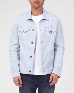Ralph Lauren Purple Label Men's Indigo Denim Trucker Jacket | Neiman Marcus