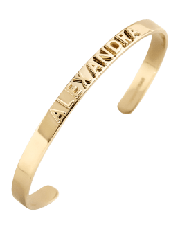 BaubleBar 18K Gold-Plated Custom Spaced Letter Name Bracelet | Neiman ...