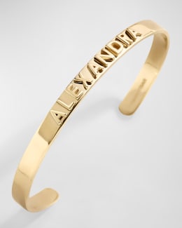 BaubleBar 18K Gold-Plated Custom Spaced Letter Name Bracelet | Neiman ...