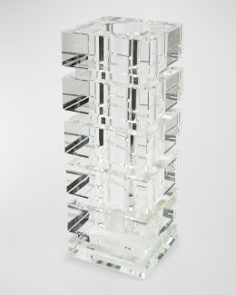 Tizo Clear Crystal Rectangle Bud Vase - Large | Neiman Marcus