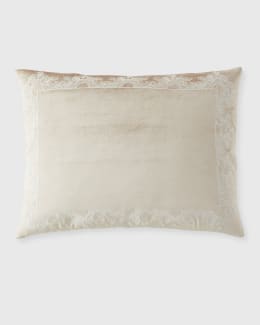 Callisto Home Troyes Renaissance Velvet King Sham | Neiman Marcus