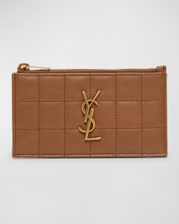 Saint Laurent Fragments YSL Quilted Patent Zipped Card Saint Laurent Fragments YSL Quilted Patent Zipped Card