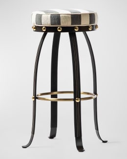 Jonathan Adler Rider Counter Stool, Blue | Neiman Marcus
