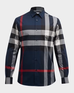 Burberry Men's Summerton Check Button-Down Shirt | Neiman Marcus